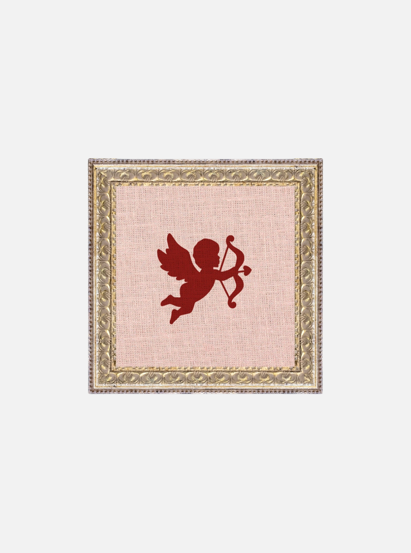 Cupid Silhouette Framed Art Print | Valentine’s Shelf Decor – House of ...
