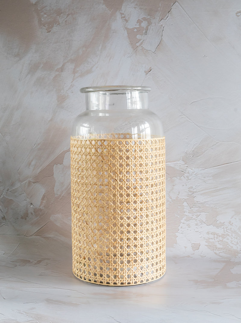 Cane Wrapped Vase – House of Jade Home
