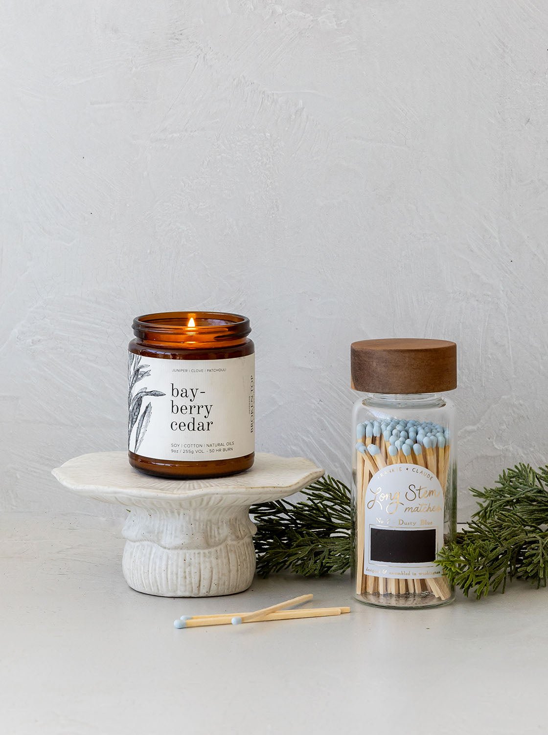 Dusty Blue Long Stem Matches – House of Jade Home