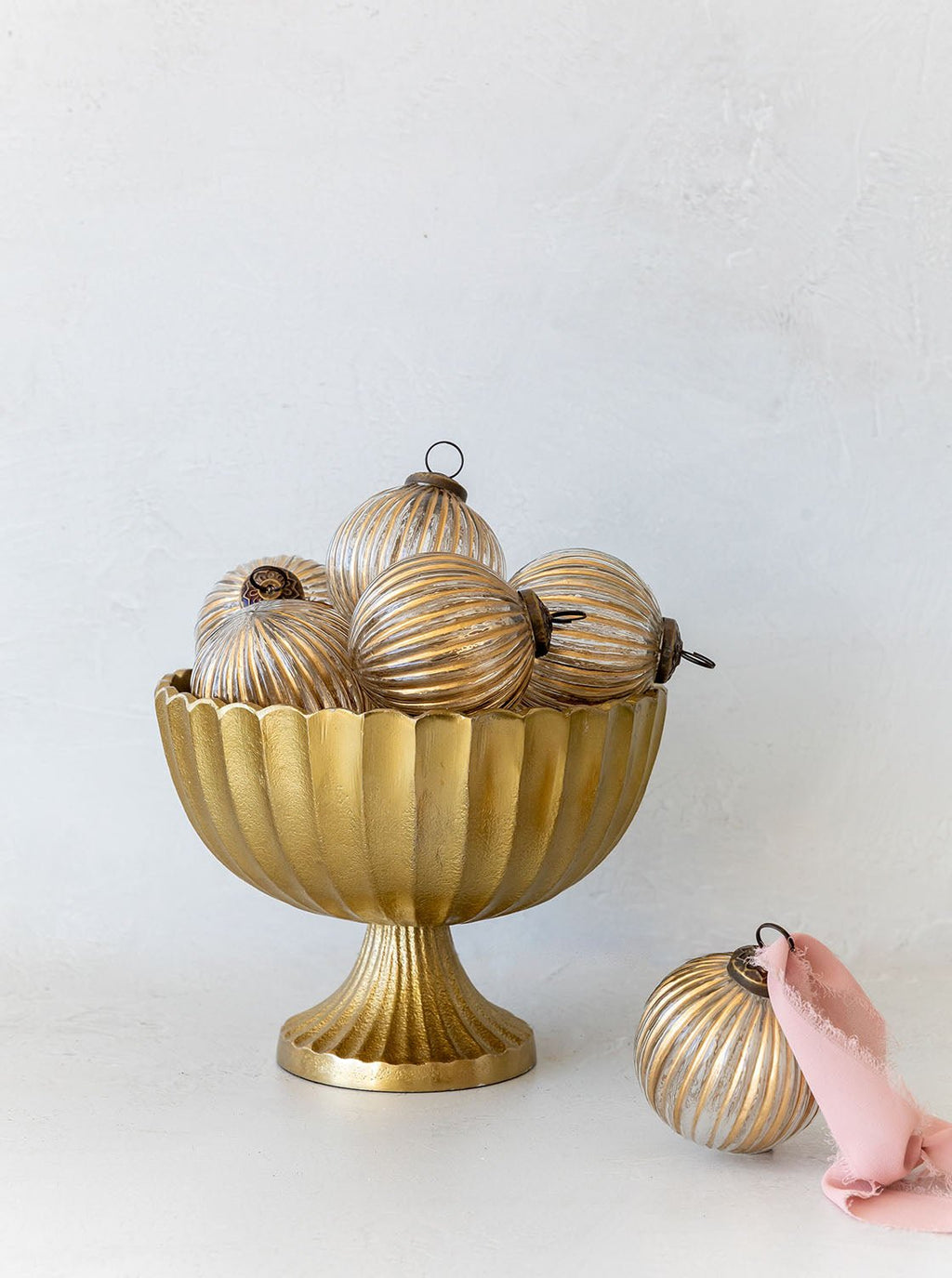 Gold Scalloped Compote – House of Jade Home