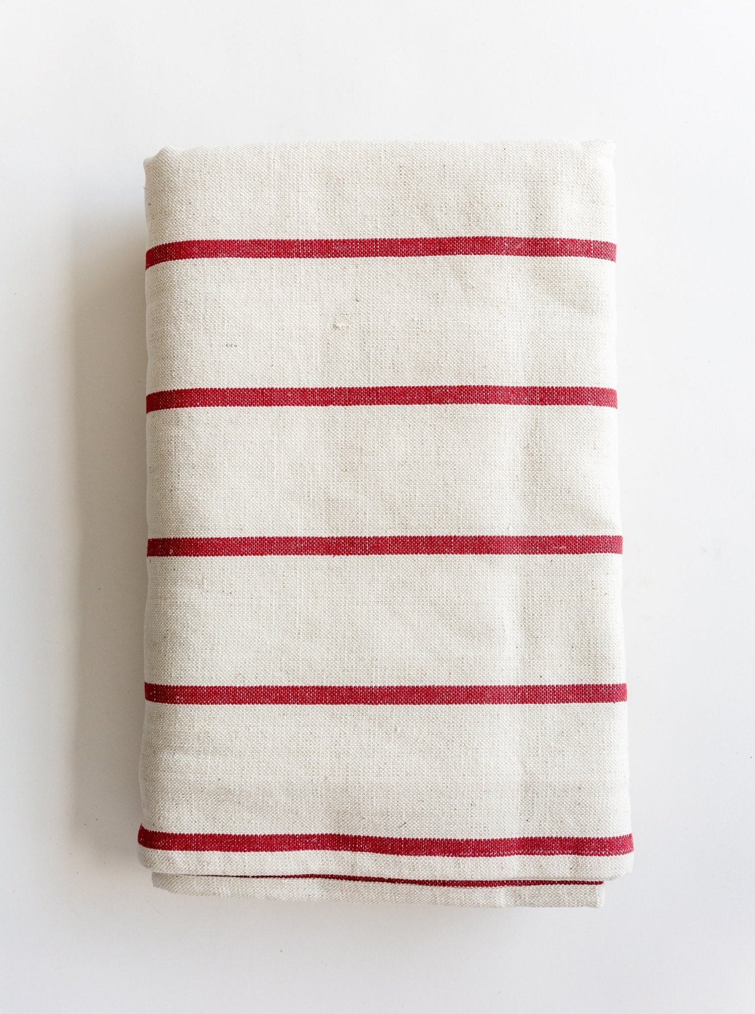 Red Striped Tablecloth | Charming Holiday Table Linen – House of Jade Home