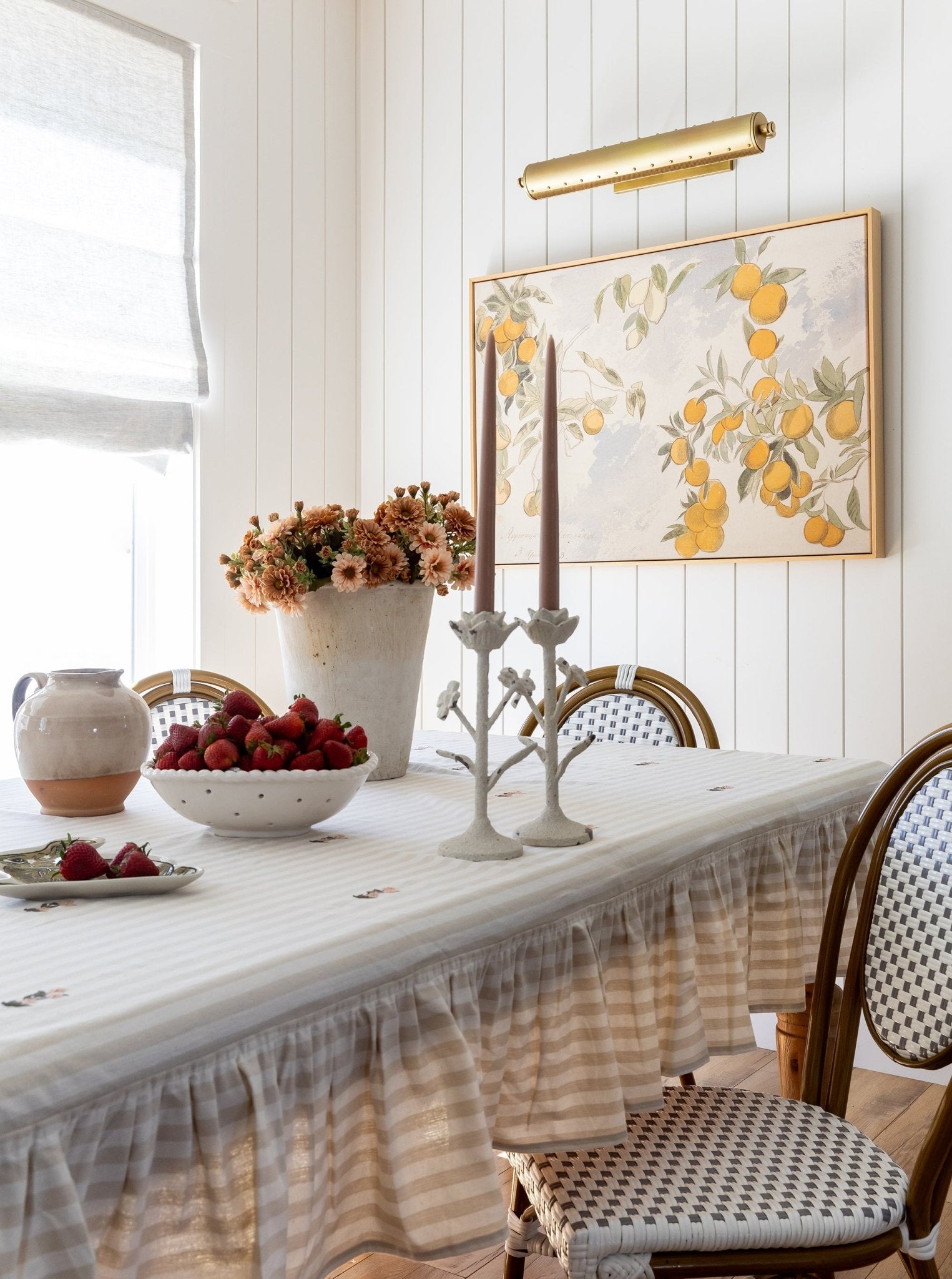 Ruffled Stripe Tablecloth – House of Jade Home